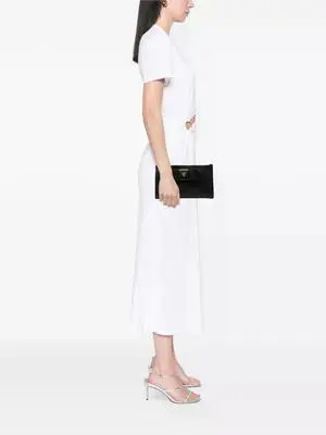 Prada 2010-2026 Saffiano Bow Clutch Bag