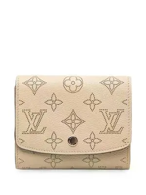 LOUIS VUITTON 2010-2026 Monogram Mahina Iris Compact Wallet Small Wallets - Neutrals