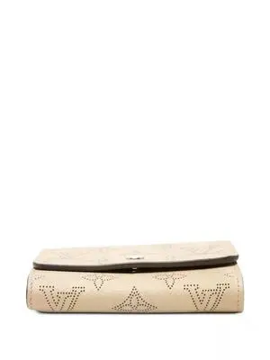 LOUIS VUITTON 2010-2026 Monogram Mahina Iris Compact Wallet Small Wallets - Neutrals