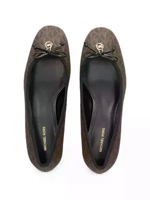 Michael Kors Logo Print Bow Detail Pumps