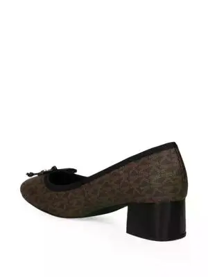 Michael Kors Logo Print Bow Detail Pumps