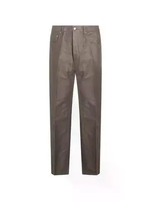 Rick Owens Pressed-crease Straight-leg Trousers - Brown
