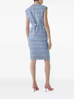 Carolina Herrera Tweed Pencil Midi Skirt