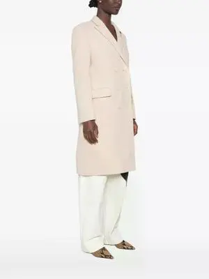 LARDINI Double-breasted Notched-lapel Wool Coat