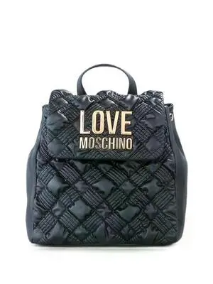 Moschino Quilted Logo-plaque Backpack