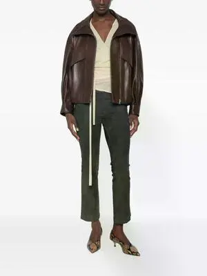 ARMA Zaragoza Leather Trousers - Green