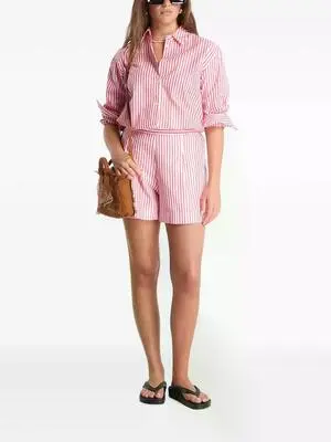 MC2 SAINT BARTH Striped Pleated Shorts