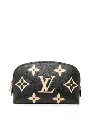 LOUIS VUITTON 2010-2026 Bicolor Monogram Empreinte Cosmetic Pm Pouch - Black