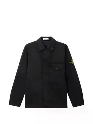 Stone Island Zip-up Cotton Jacket - Blue