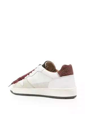 D.a.t.e. Court 2.0 Vintage Panelled Leather Sneakers - White