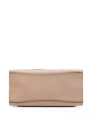 Miu Miu Goatskin Madras Click Top Handle Bag Satchel - Brown