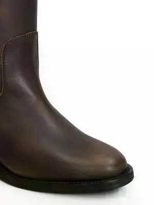 VIA ROMA 15 Knee-high V-cut Leather Boots