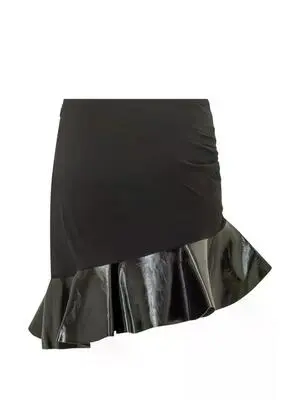 IRO PARIS Faadela Ruched Ruffled Mini Skirt