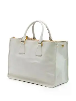 Prada 2000-2013 Saffiano Lux Double Zip Satchel