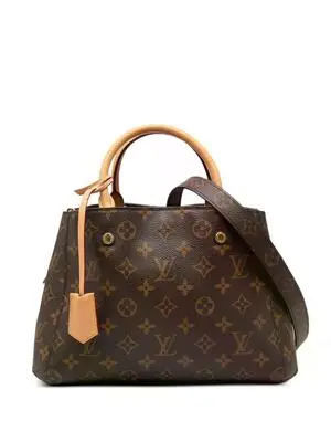 LOUIS VUITTON Monogram Montaigne Bb Satchel - Brown