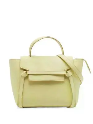 Celine 2017 Micro Grained Calfskin Belt Bag Satchel - Yellow