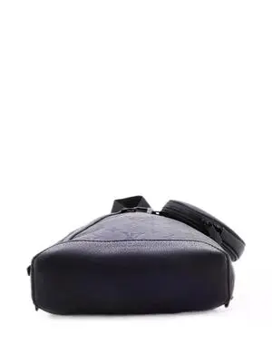 LOUIS VUITTON Duo Sling Bag Monogram Shadow Leather Crossbody Bag