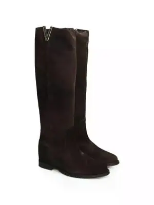 VIA ROMA 15 Inner-wedge-heel Knee-high Boots - Brown