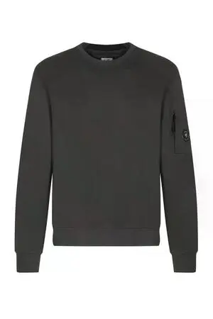 C.P. COMPANY Lens-detail Crew-neck Sweatshirt - Grey