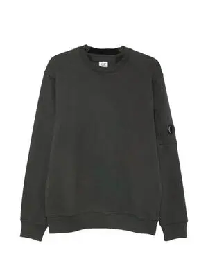 C.P. COMPANY Lens Detail Crewneck Sweatshirt - Grey