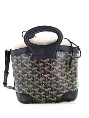 Goyard Beluga Mini Tote Bag In Coated Canvas - Black