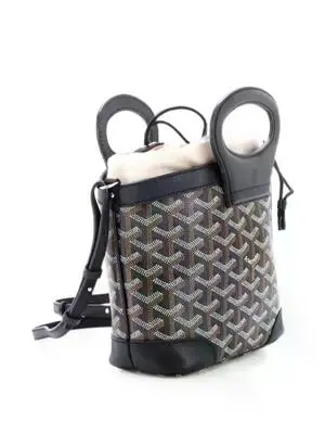 Goyard Beluga Mini Tote Bag In Coated Canvas - Black