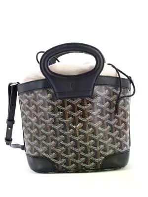 Goyard Goyard Beluga Mini Tote Bag In Coated Canvas Black