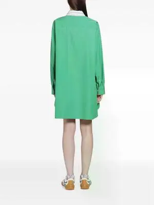 Loewe Shirt Dress In Cotton - Green
