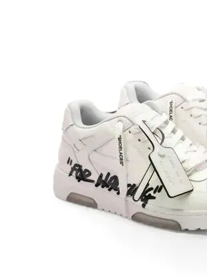 Off-White Out Of Office" Slogan Print Sneakers