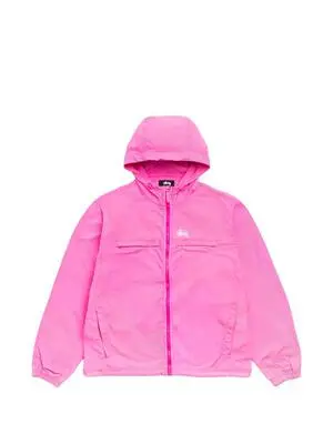 StÜssy Logo-embroidered Lightweight Jacket - Pink
