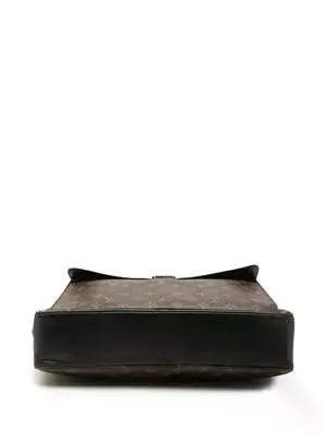 LOUIS VUITTON Monogram Macassar Soft Briefcase Business Bag