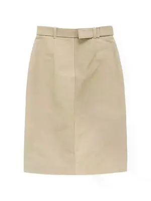Moncler Belted Flap-pocket Midi Skirt - Neutrals