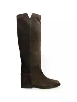 VIA ROMA 15 Internal Wedge-heel Knee-high Boots - Brown