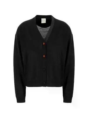 Paul Smith Contrast-button V-neck Cardigan - Black