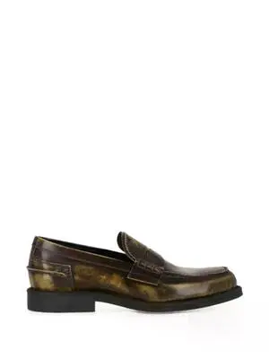 TOD'S Burnished Leather Loafers