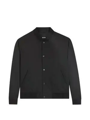 BOSS Water-repellent Jacket With Monogram-pattern Sleeves