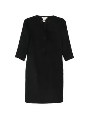 Chloé Buttoned Mini Dress - Black