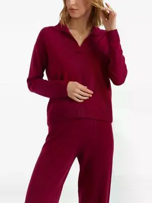 Chinti & Parker Collared Long-sleeve Sweater