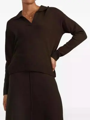 Chinti & Parker Basics Collared Drop-shoulder Sweater