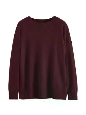 Chinti & Parker Basics Seam-detail Slouchy Sweater - Purple