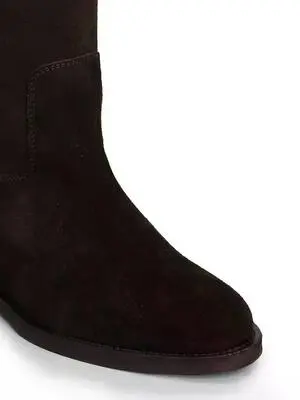 VIA ROMA 15 Suede Inner-wedge Knee-high Boots - Brown