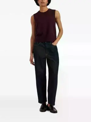 Chinti & Parker Basics Ribbed-trim Round-neck Tank Top