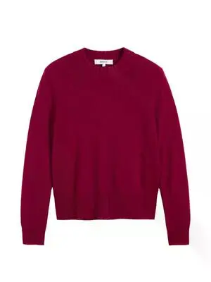 Chinti & Parker Cropped Ribbed-trim Sweater