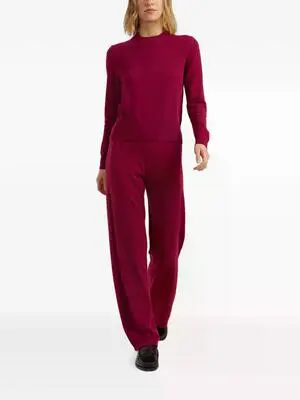 Chinti & Parker Cropped Ribbed-trim Sweater