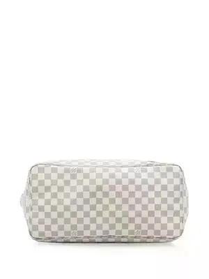 LOUIS VUITTON 2011 Damier Azur Neverfull Gm Tote Bag - White