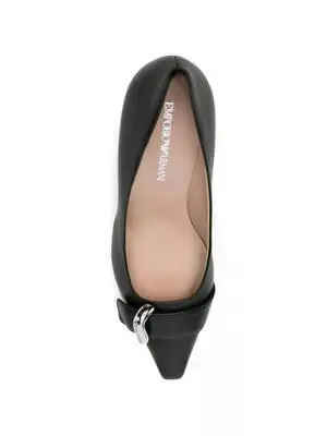 Emporio Armani Buckle Detail Pointed-toe Pumps