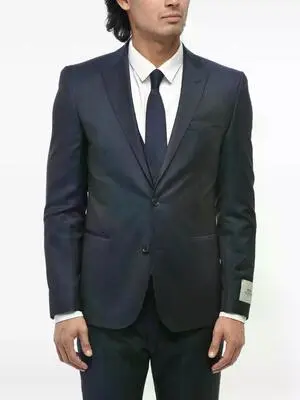 Corneliani Peak-lapel Virgin Wool Suit - Blue