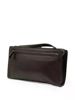 Bottega Veneta 2012-2026 Nappa Intrecciato Clutch Bag - Brown