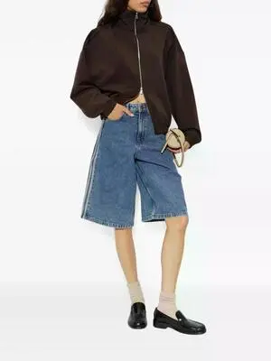 Adidas Side-stripe Denim Shorts