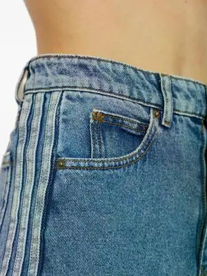Adidas Side-stripe Denim Shorts